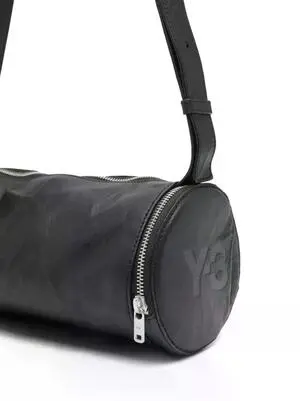 Y3 Barrel Zip Cylinder Messenger Bag