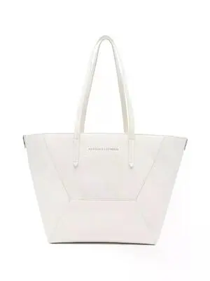 Brunello Cucinelli Logo-print Tote Bag - Neutrals