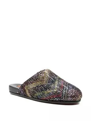 Missoni Sequin-embellished Flat Mules