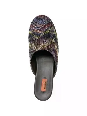Missoni Sequin-embellished Flat Mules