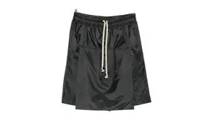 Rick Owens X Moncler Woven Kilt Shorts - Black