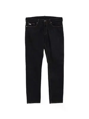 Emporio Armani Logo-patch Five-pockets Jeans - Blue