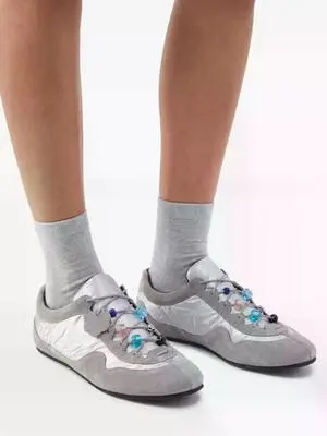 Cecilie Bahnsen Blaise Embellished Sneakers - Grey