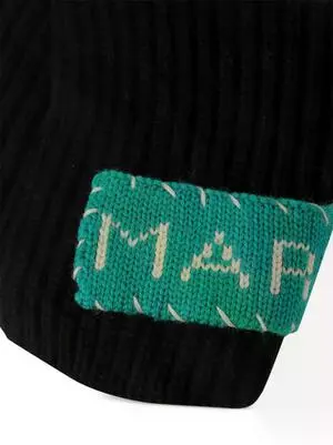 Marni Knit Logo-patch Scarf