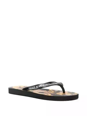 Versace Logo-detail Flip-flops - Black
