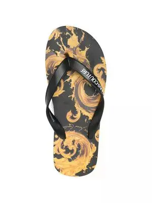Versace Logo-detail Flip-flops - Black