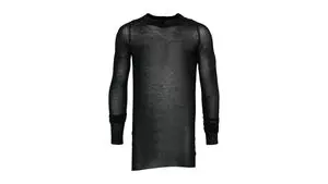 Rick Owens Rib Long Sleeves T-shirt - Black