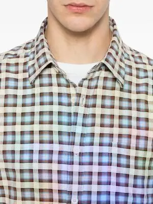Nn07 Deon Check Shirt - Blue