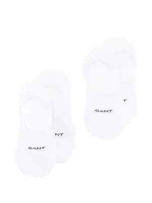 Gant Invisible Logo Socks - White