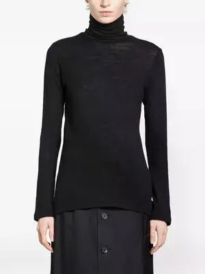 Yohji Yamamoto Wool Top - Black