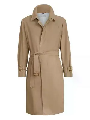 Brunello Cucinelli Belted Techno Cotton Coat