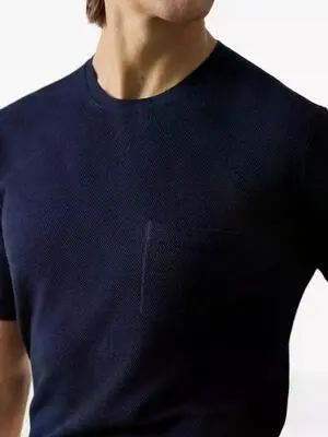 Ralph Lauren Purple Label Short-sleeve Knitted T-shirt - Blue