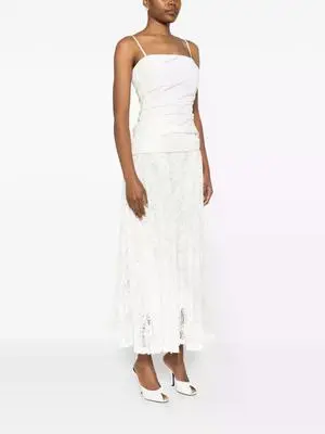 Simkhai Annalise Lace Midi Dress - White