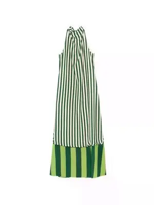 SIMONMILLER Mona Striped Midi Dress - Green