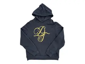 DENIM TEARS Metallic Gold Script Hoodie
