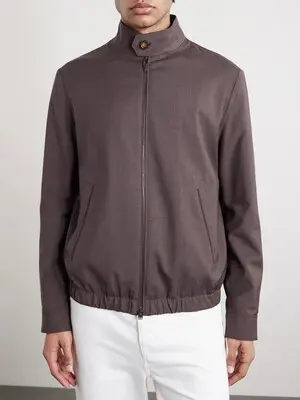 Canali Impeccabile Wool Bomber Jacket