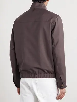 Canali Impeccabile Wool Bomber Jacket