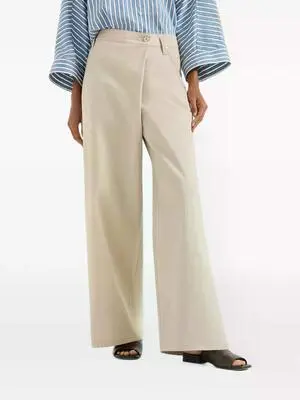 Brunello Cucinelli Palazzo Pants With Monili Detail