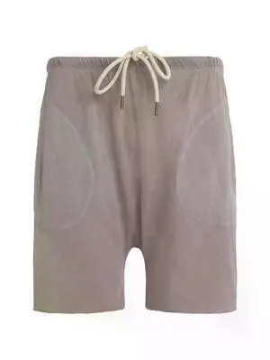 The Great. Drawstring Cotton Shorts - Neutrals