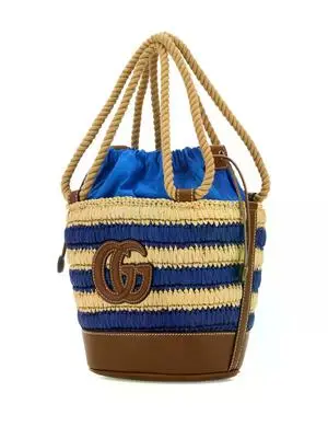Gucci Mini Striped Bucket Bag
