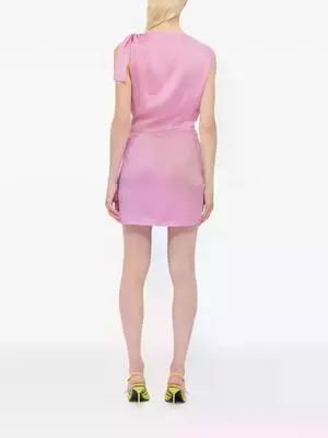 MSGM Tie Detail Mini Dress