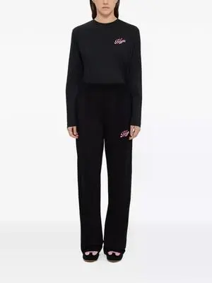 MSGM Logo Embroidered Track Pants