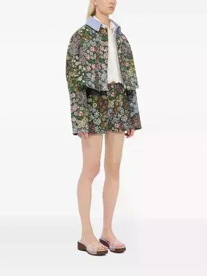 MSGM Floral Print Shorts