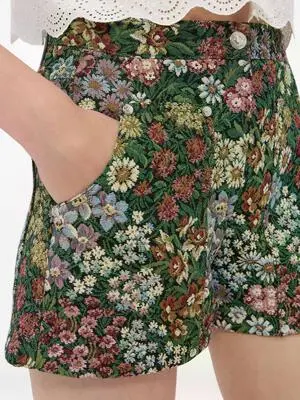 MSGM Floral Print Shorts