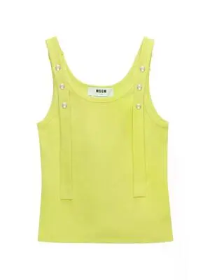 MSGM Pearl Tie Strap Top