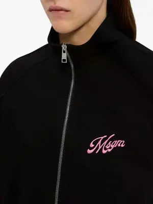 MSGM Embroidered Zip Sweatshirt