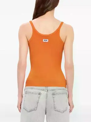 MSGM Ribbed Tank Top - Orange