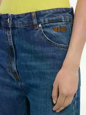 MSGM Buttoned Wide-leg Jeans