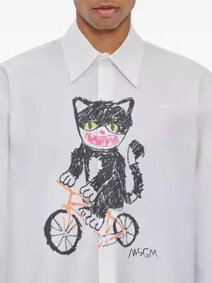 MSGM Cat-print Shirt