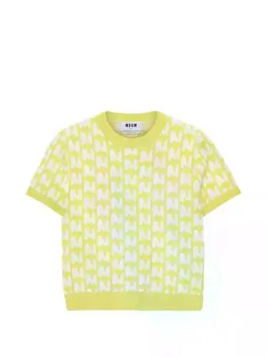 MSGM Patterned Knitted Top