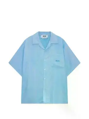 MSGM Pocket Short-sleeve Shirt - Blue
