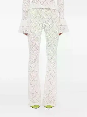 MSGM Lace Flared Trousers