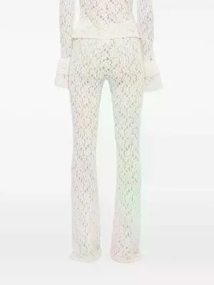 MSGM Lace Flared Trousers