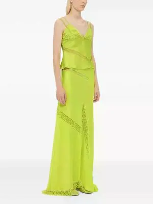MSGM Lace Panelled Maxi Skirt