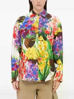 MSGM Floral Print Shirt
