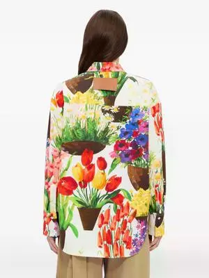MSGM Floral Print Shirt