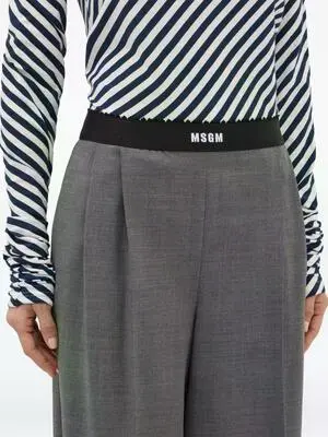MSGM Logo-print Trousers