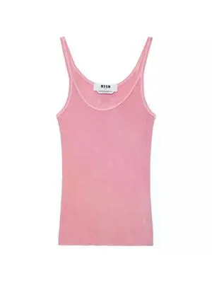 MSGM Scoop-neck Tank Top - Pink