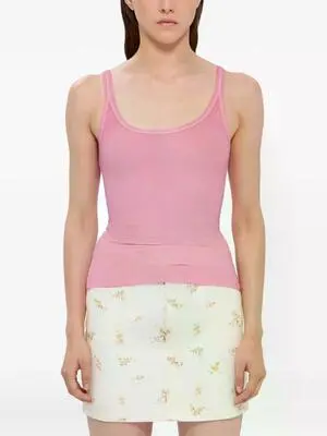 MSGM Scoop-neck Tank Top - Pink