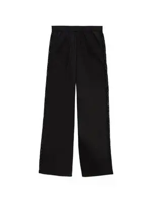 MSGM Lace Panel Trousers - Black