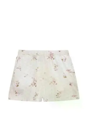 MSGM Floral-print Shorts