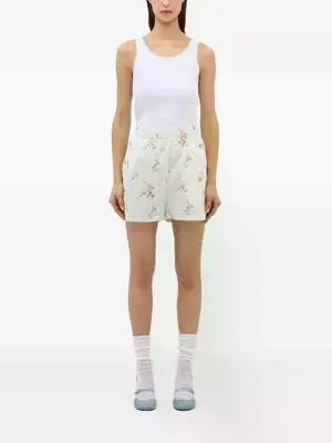 MSGM Floral-print Shorts