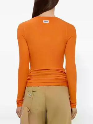MSGM Long-sleeve Crewneck Top
