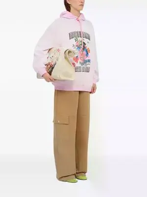 MSGM Floral-print Hoodie