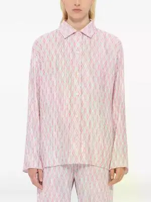 MSGM Patterned Pleated Shirt