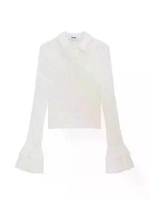MSGM Lace Polo Top